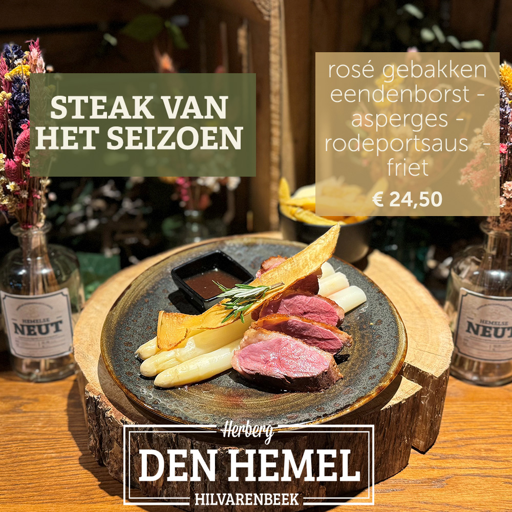 Bekijk onze menukaart | Herberg Den Hemel